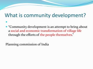 1.2cl 1 community development | PPTX