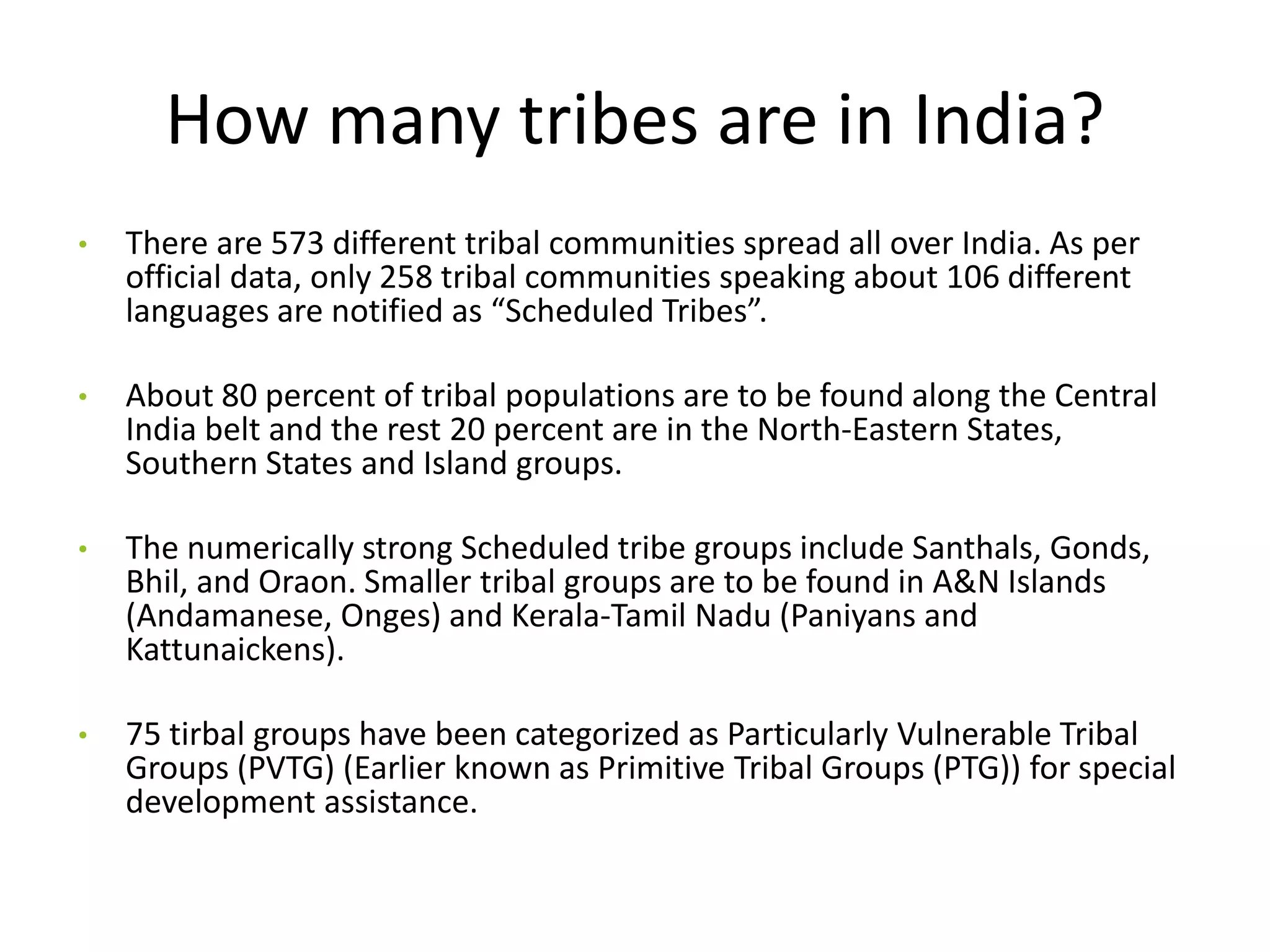 1.4 tribal development in india | PPTX