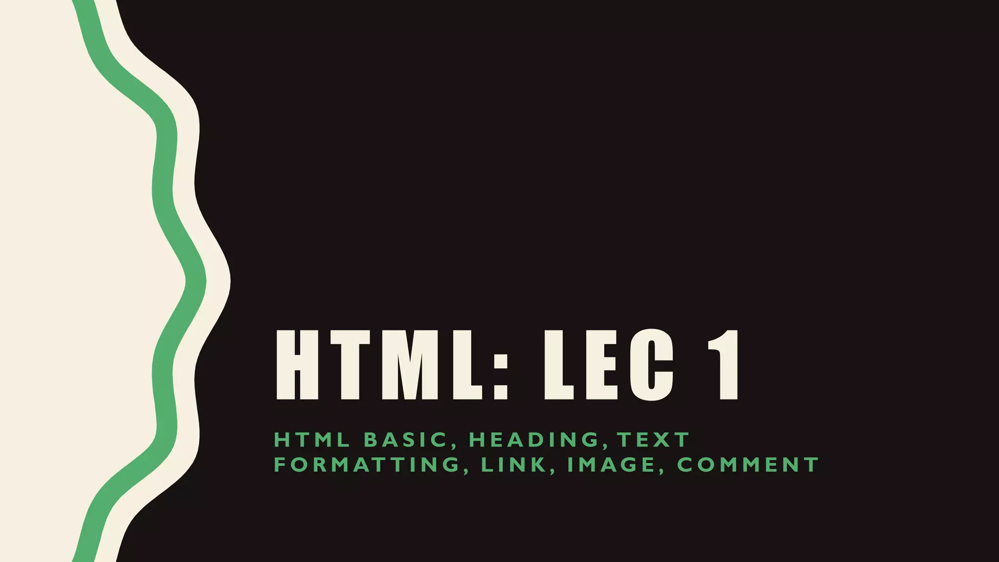 1.1 html lec 1 | PPT
