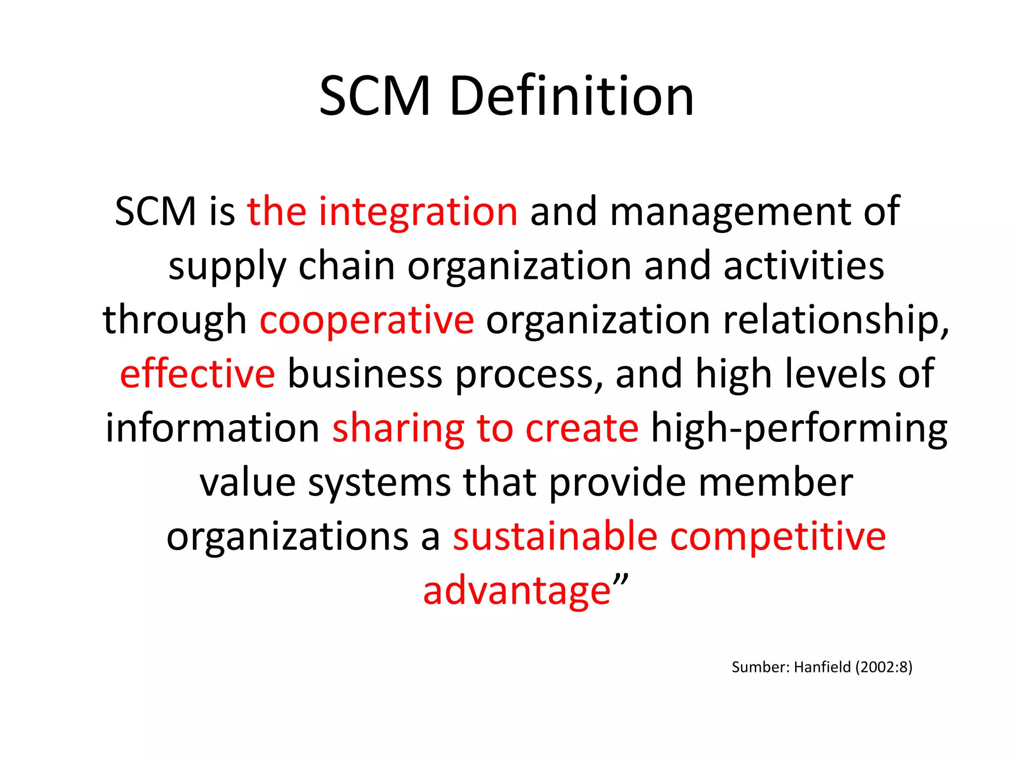 1.1 overview of scm a-29 jun10 | PPT