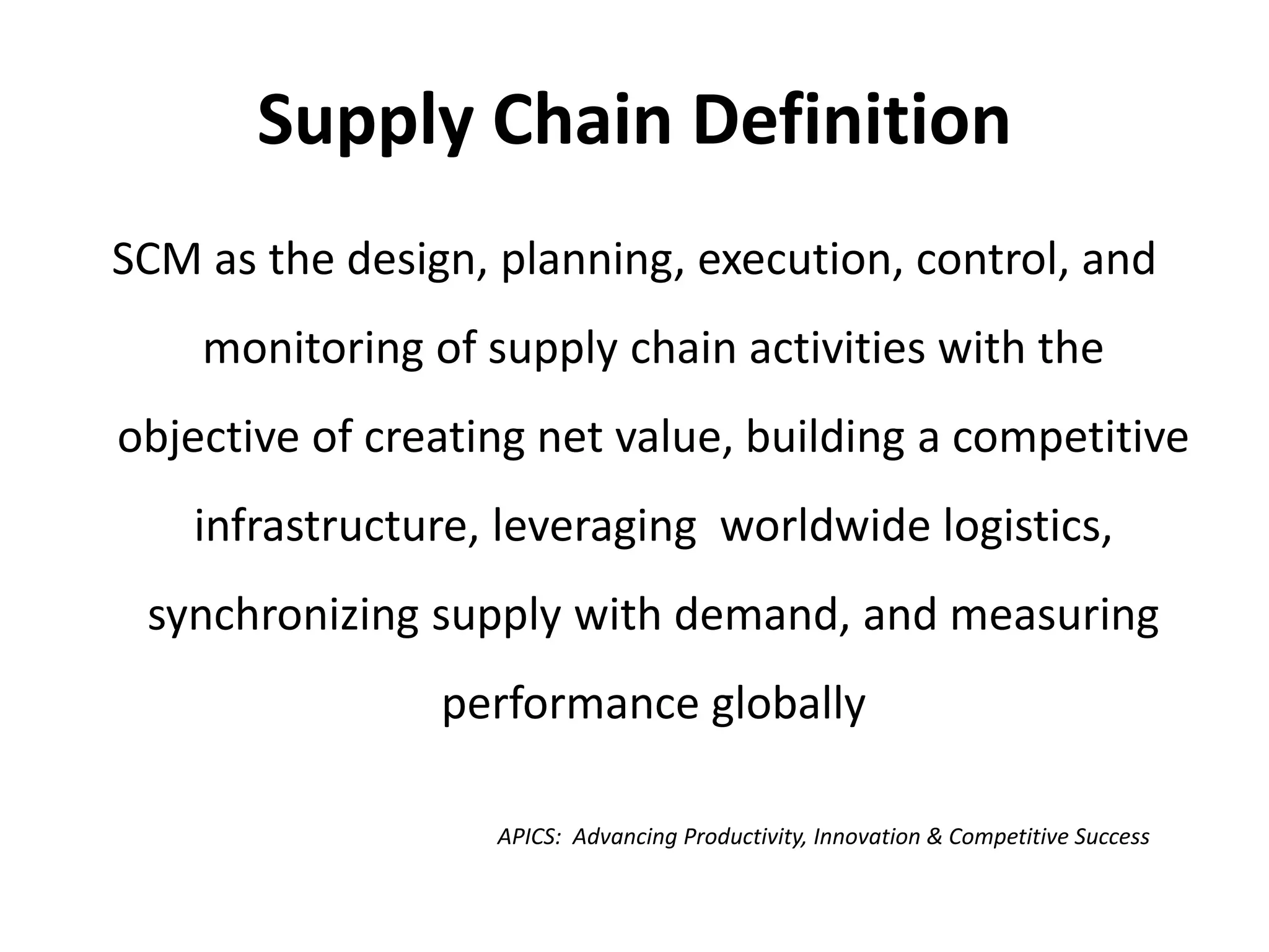 1.1 overview of scm a-29 jun10 | PPT