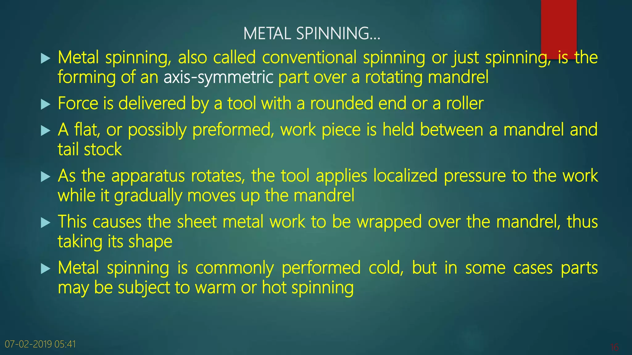 Hot and cold working process, drawing tube, wire and spinning | PPTX