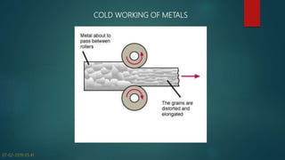 Hot and cold working process, drawing tube, wire and spinning | PPTX