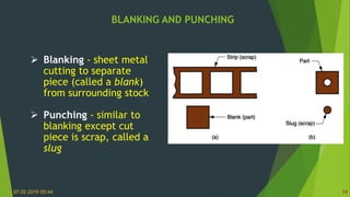 Sheet metal processes - shearing | PPTX