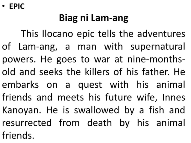 Pre-colonial Literature | PPTX