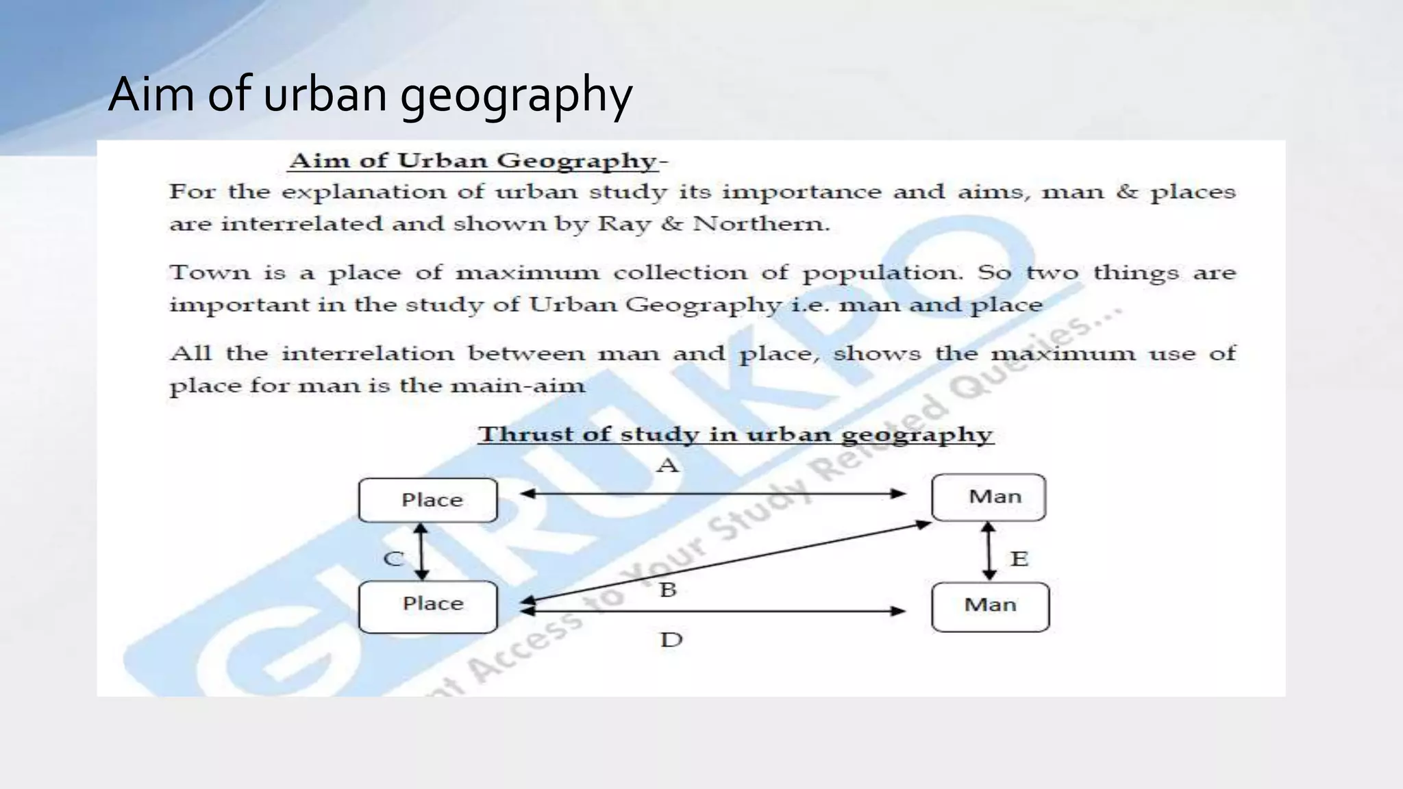 Definition,meaning, scope,approach, and aim of urban-geography | PPTX