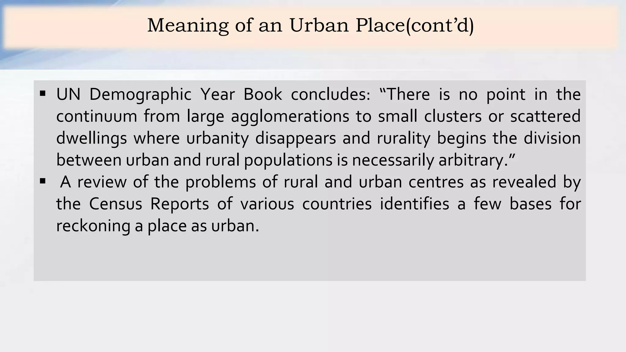 Definition,meaning, scope,approach, and aim of urban-geography | PPTX