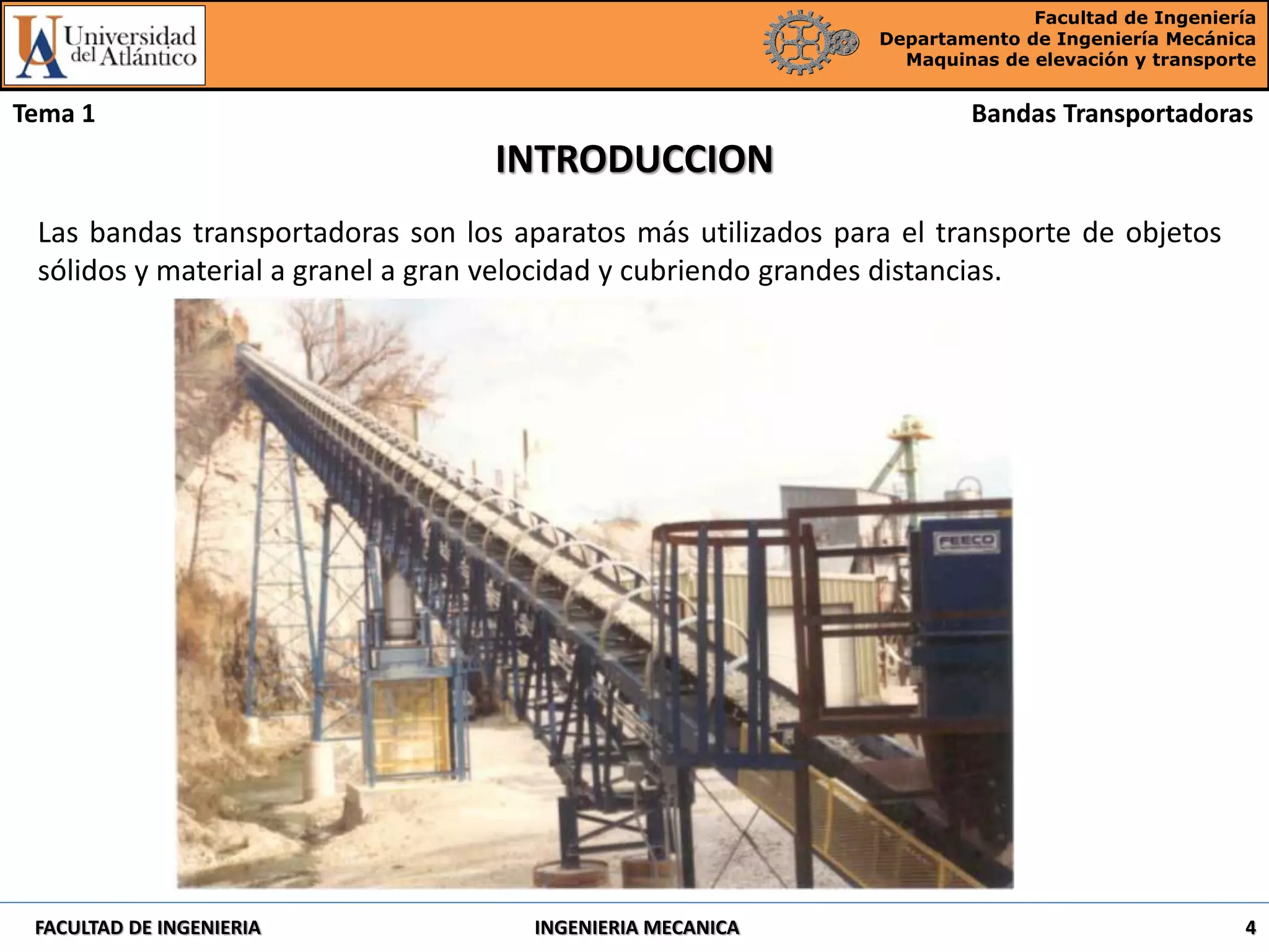 Bandas transportadoras | PDF | Logistics and Transportation Industry ...