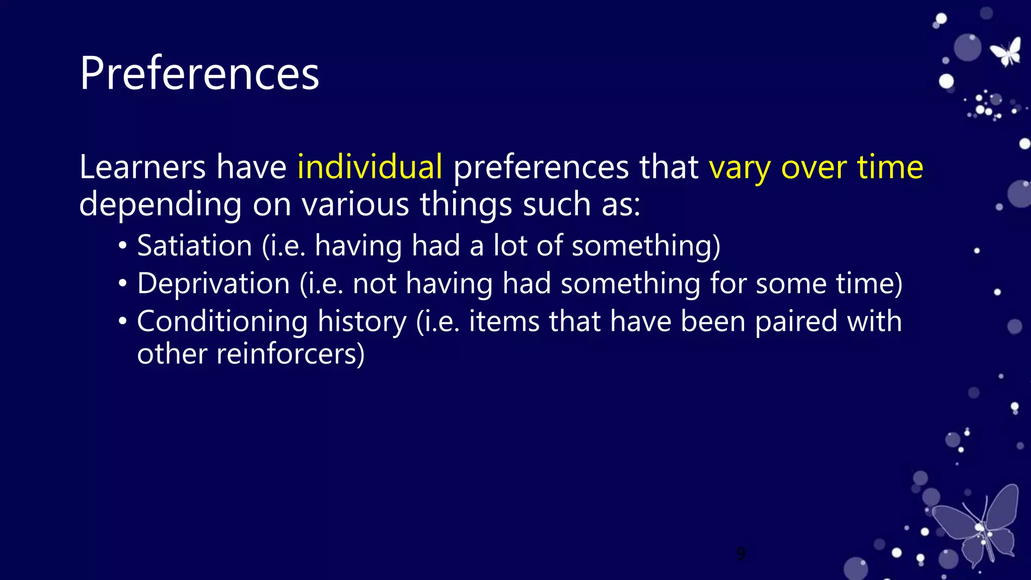 1. introduction what are preference assessments. | PPT