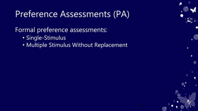 1. introduction what are preference assessments. | PPT