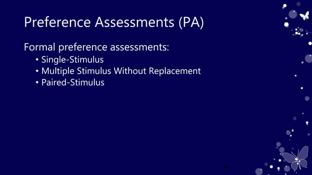 1. introduction what are preference assessments. | PPT