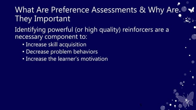 1. introduction what are preference assessments. | PPT