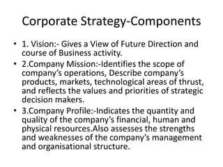 1.corporate strategy &policy overview | PPTX