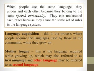 What Is Language? | PPT