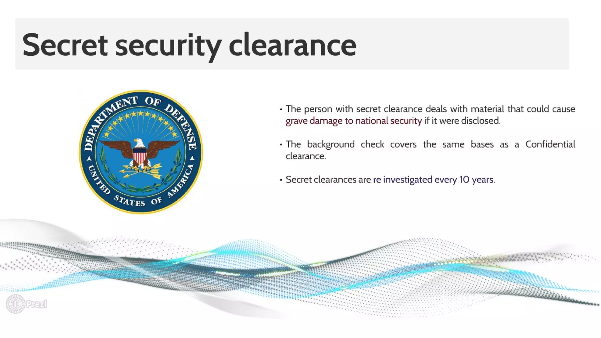 Secruity Clearance | PPT