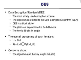 Block Ciphers and the Data Encryption Standard | PPT