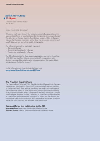 70/40/25 - the European peace and security order under threat | PDF