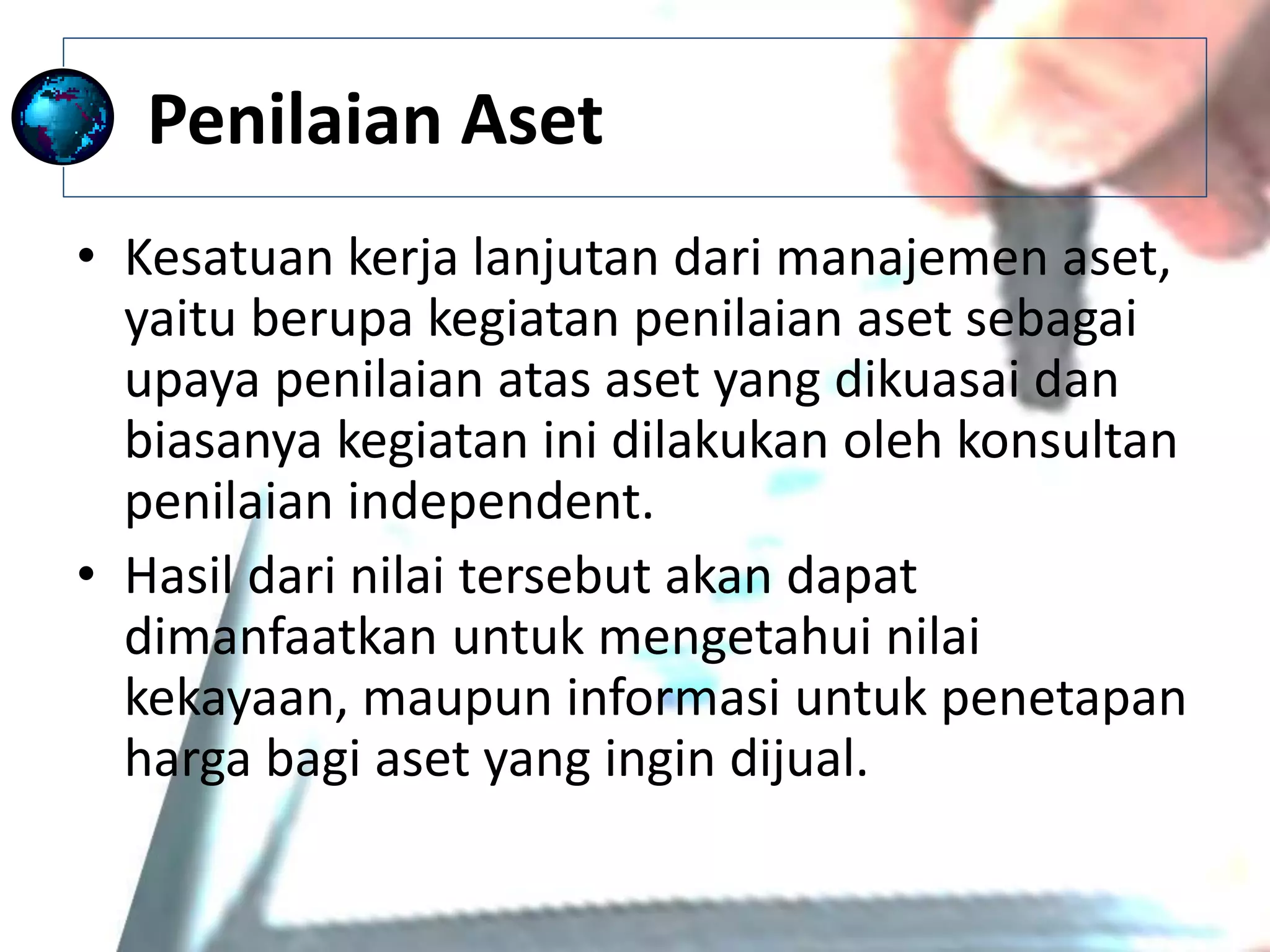 Prinsip & Isu Penting Manajemen Aset_ Materi Training "ASSET MANAGEMENT ...