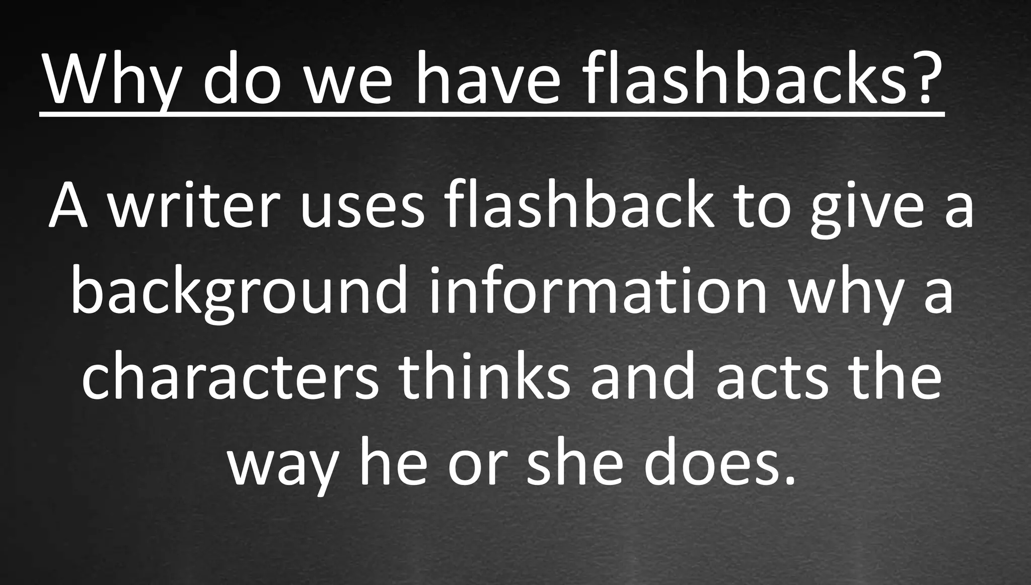 All about Flashback | PPTX