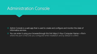 1. informatica power center architecture | PPTX