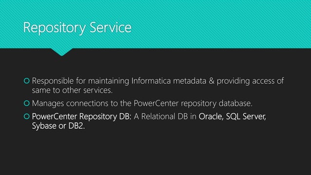 1. informatica power center architecture | PPTX | Databases | Computer Software and Applications