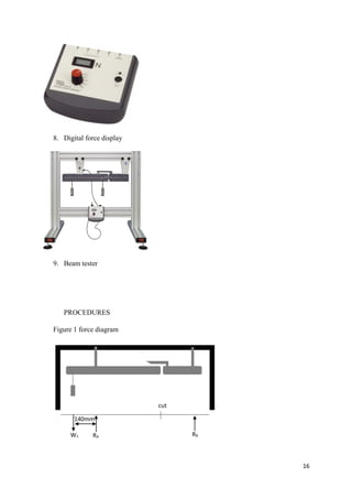 LAB REPORT SHEAR FORCE IN A BEAM | PDF