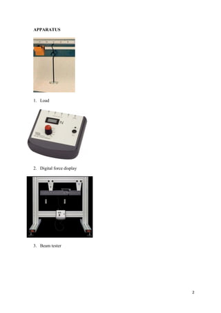 LAB REPORT SHEAR FORCE IN A BEAM | PDF