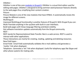 Drupal8 corporate training in Hyderabad | PPT