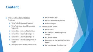 1. Introduction to Embedded Systems & IoT | PDF