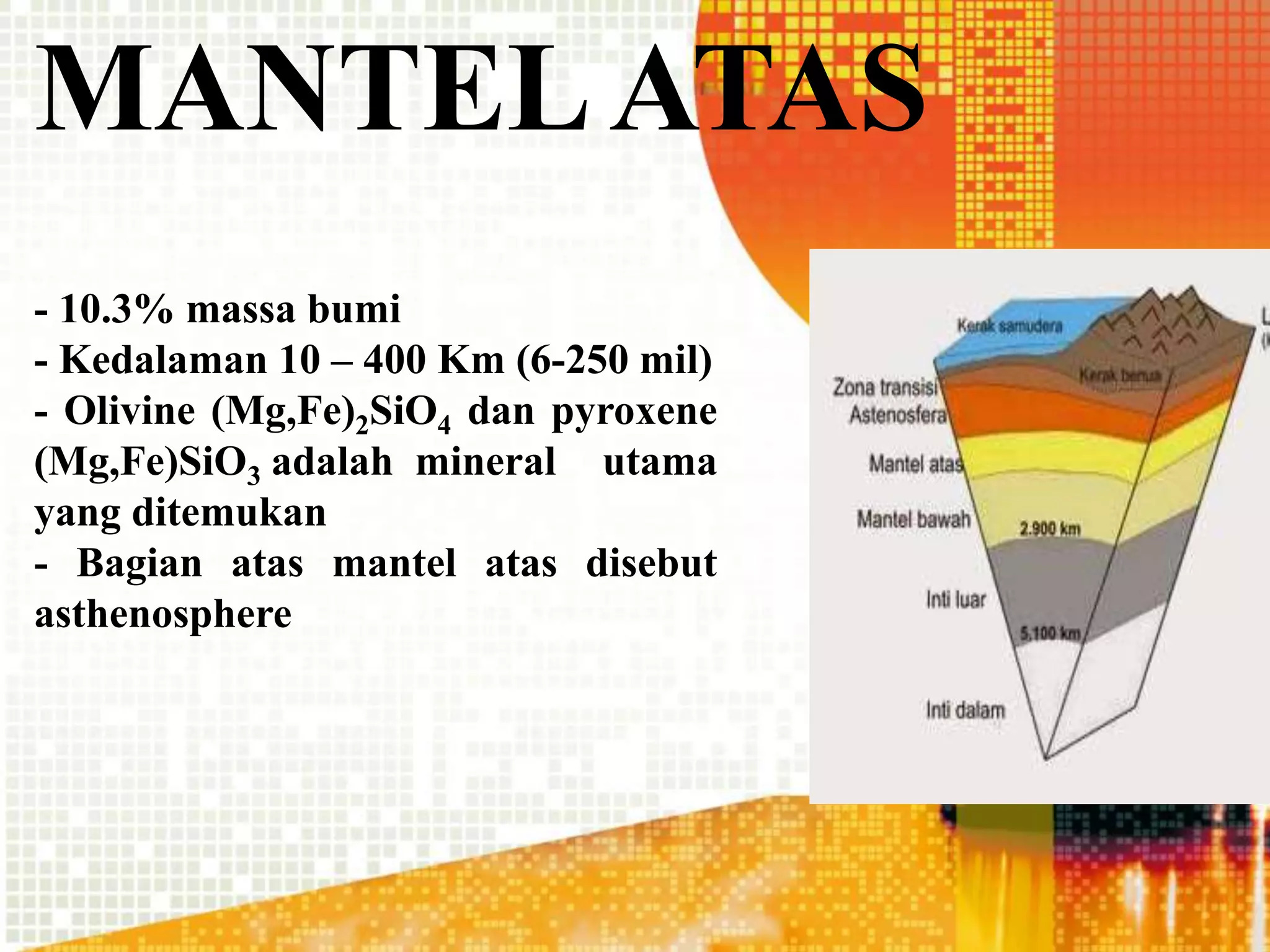1.struktur interior bumi ILMU PENGETAHUAN BUMI DAN ANTARIKSA Nurul ...
