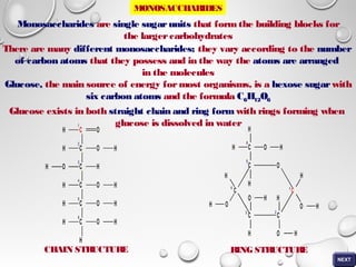 The Nature of Carbohydrates | PPT | Chemistry | Science