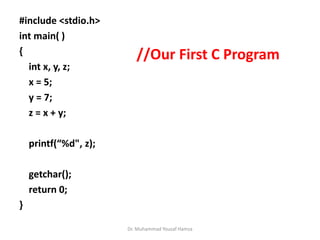 C Language Lecture 1 | PPT