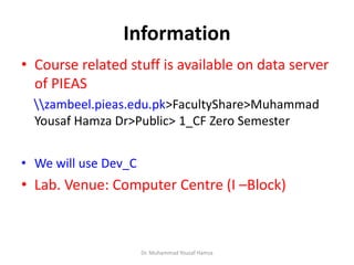 C Language Lecture 1 | PPT