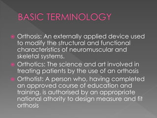 1.introduction to orthotics | PDF