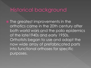1.introduction to orthotics | PDF