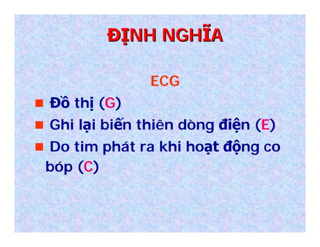 1. dai cuong ve ecg | PDF