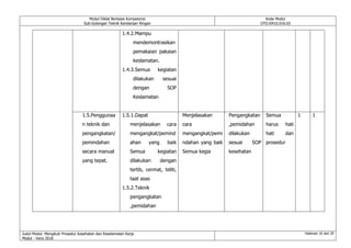 1.buku modul oto.kr10.016.03 mengikuti prosedur kesehatan dan keselamatan | PDF