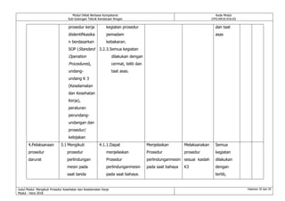 1.buku modul oto.kr10.016.03 mengikuti prosedur kesehatan dan keselamatan | PDF