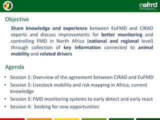 Opening for the technical workshop EuFMD with CIRAD | PPT