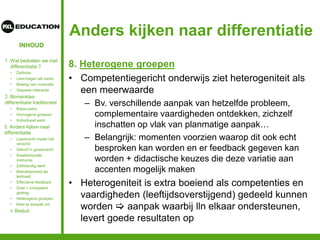 PPT differentiatie in de klas (p.6-18) | PPT