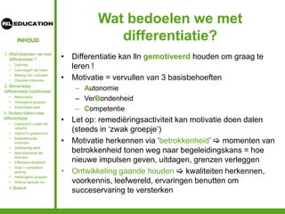 PPT differentiatie in de klas (p.6-18) | PPT