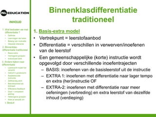 PPT differentiatie in de klas (p.6-18) | PPTX