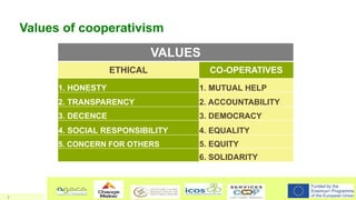 Legal Frameworks - Co-operative values and culture - LeadFarm Project | PPT