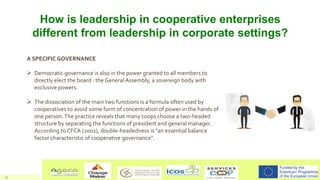 Leadership - Co-operative values and culture - LeadFarm Project | PPTX