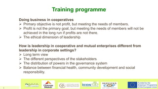 Leadership - Co-operative values and culture - LeadFarm Project | PPTX