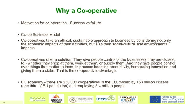 Origins of co-operatives - Co-operative values and culture | PPTX