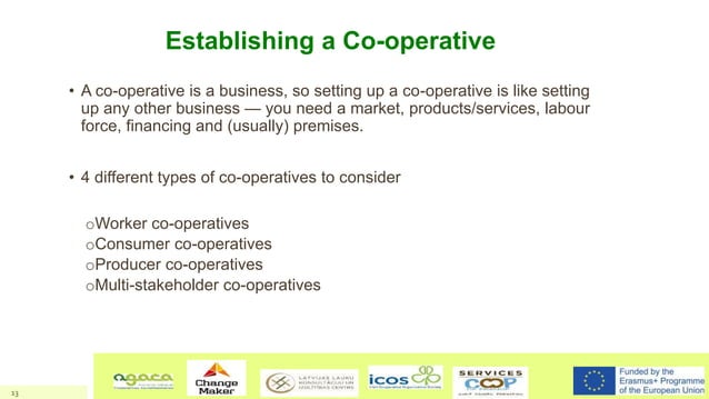 Origins of co-operatives - Co-operative values and culture | PPTX