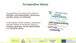 Origins of co-operatives - Co-operative values and culture | PPTX