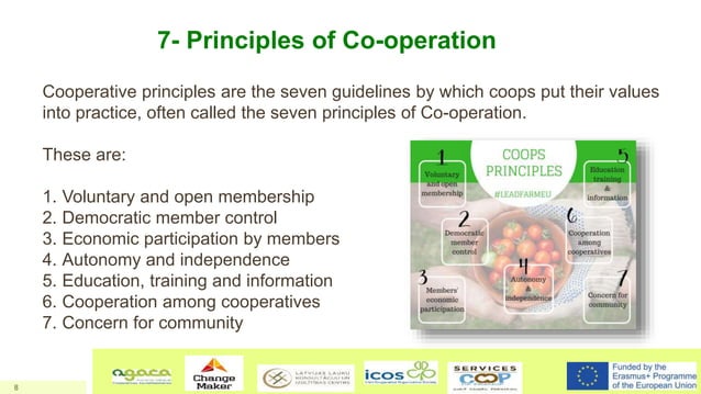 Origins of co-operatives - Co-operative values and culture | PPTX