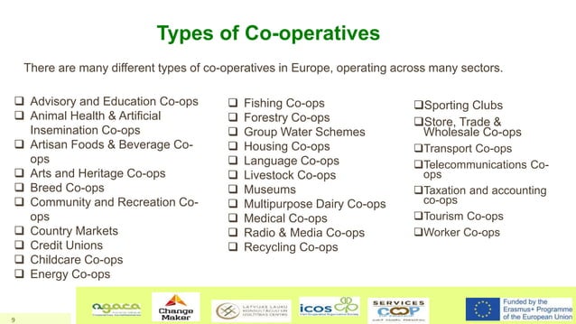 Origins of co-operatives - Co-operative values and culture | PPTX